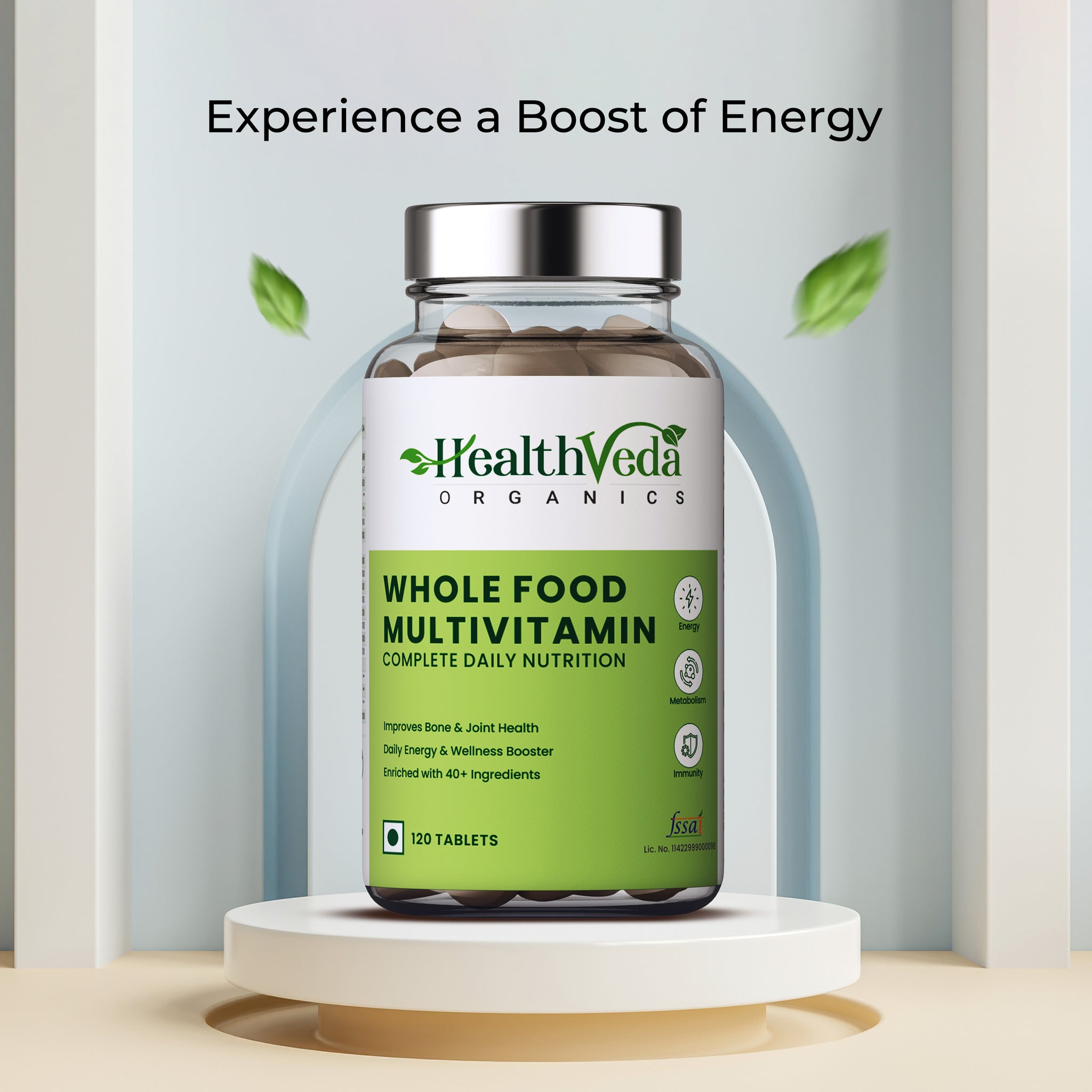 Whole Food Multivitamin packed with Natural Vitamins & Minerals Best f ...